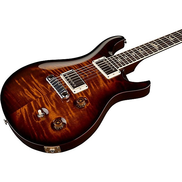 Platinum PRS McCarty Carved Flame Maple Top Bird Inlays Black Gold Wrap ...