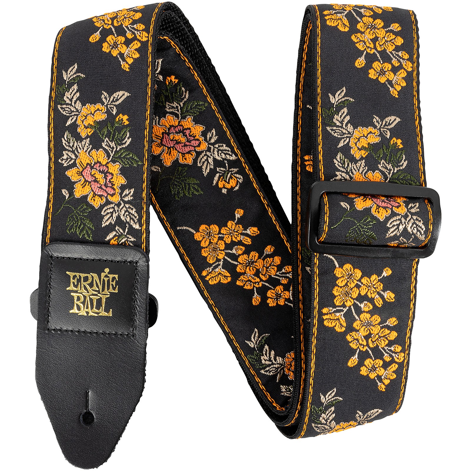 Ernie Ball Jacquard Polypro Guitar Strap Tangerine Blossom | Guitar Center