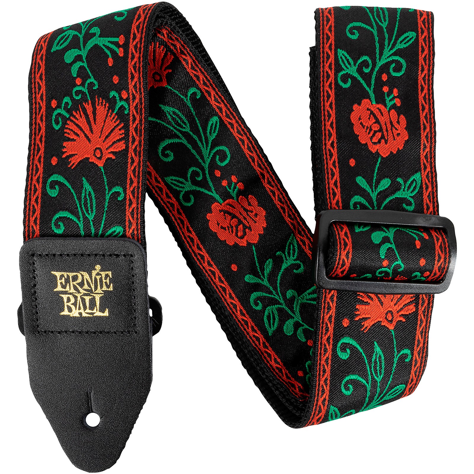 Ernie Ball Jacquard Polypro Guitar Strap Western Rose | Guitar Center
