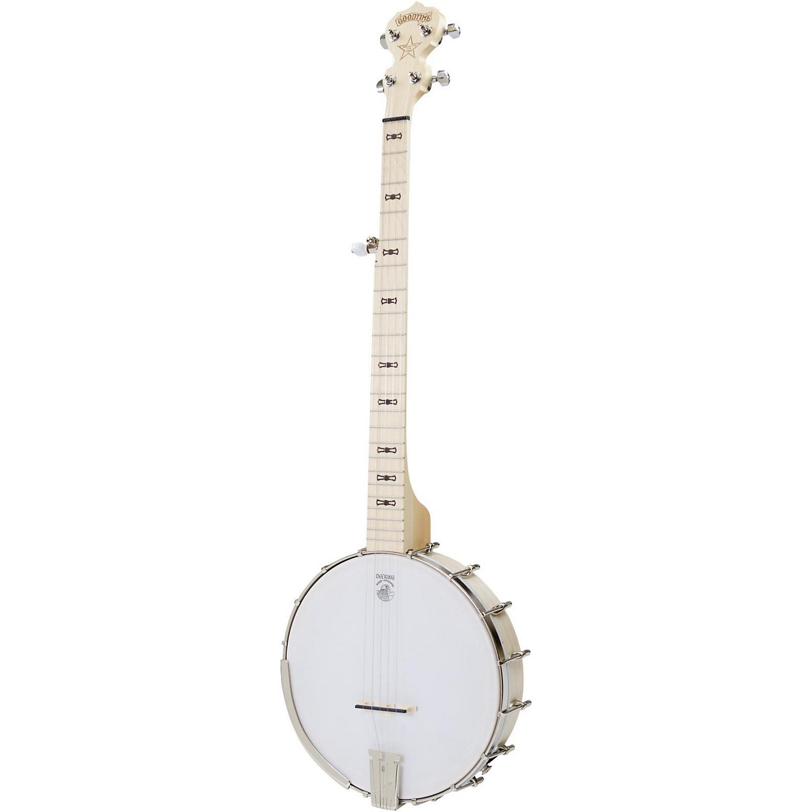 Deering Goodtime Piezo 5-String Acoustic-Electric Banjo Natural ...