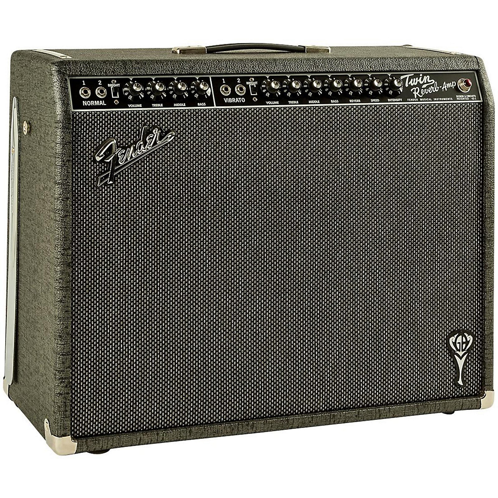 Fender GB George Benson Twin Reverb 2x12 Guitar Combo Amp Gray | Guitar ...