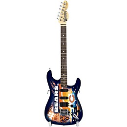 Woodrow Guitars NFL 10-In Mini Guitar Collectible Chicago Bears ...
