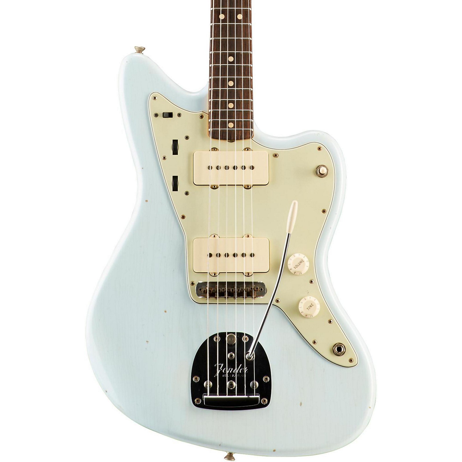 Platinum Fender Custom Shop Faded Sonic Blue | Guitar Center