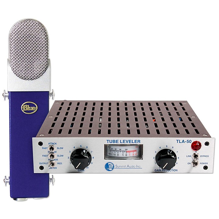 Blue TLA-50 Tube Leveling Amplifier & Blueberry Condenser Microphone ...