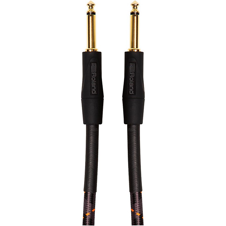 Roland Gold Series 1/4" Straight/Straight Instrument Cable 5 ft. Black ...