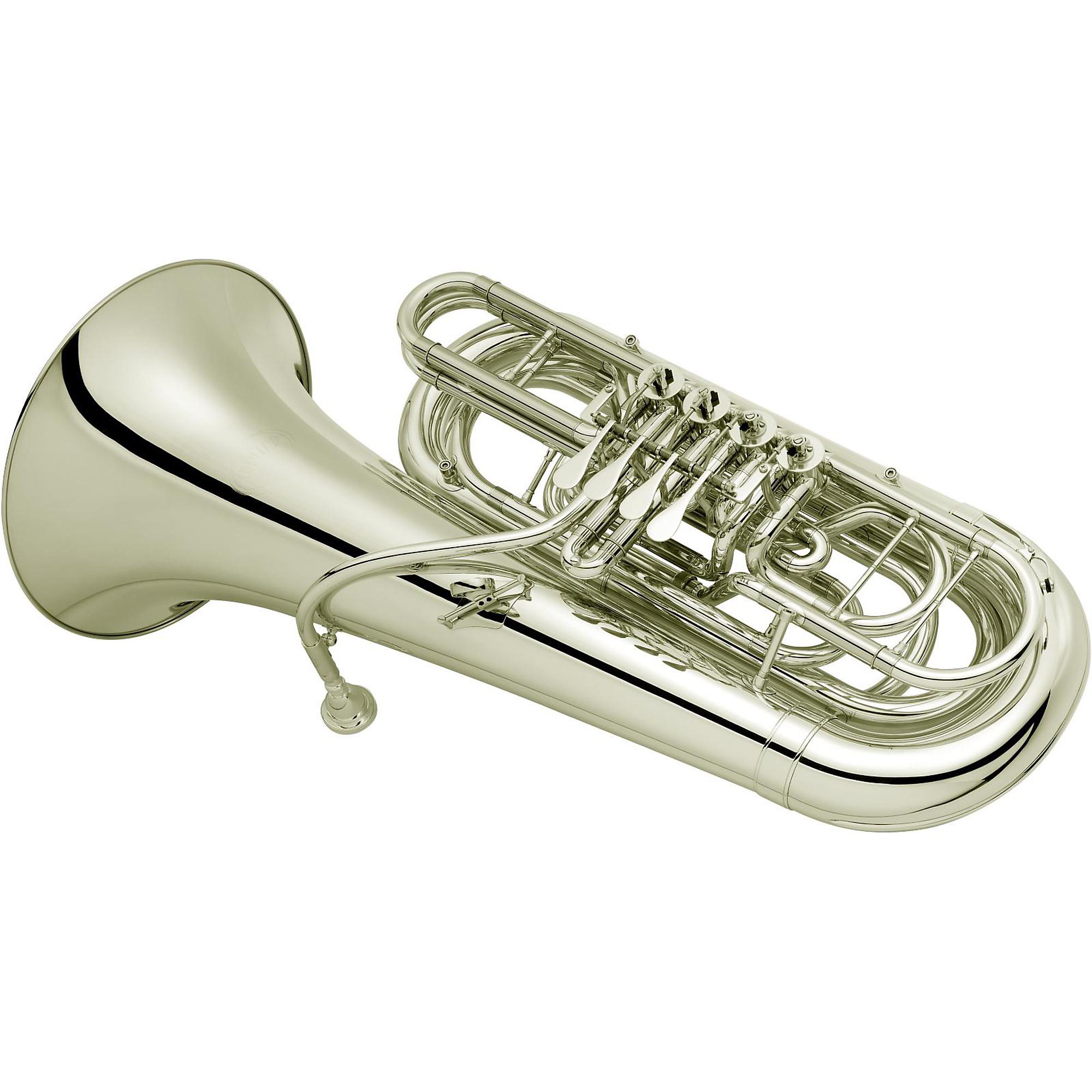 Silver 4 Valve Tuba