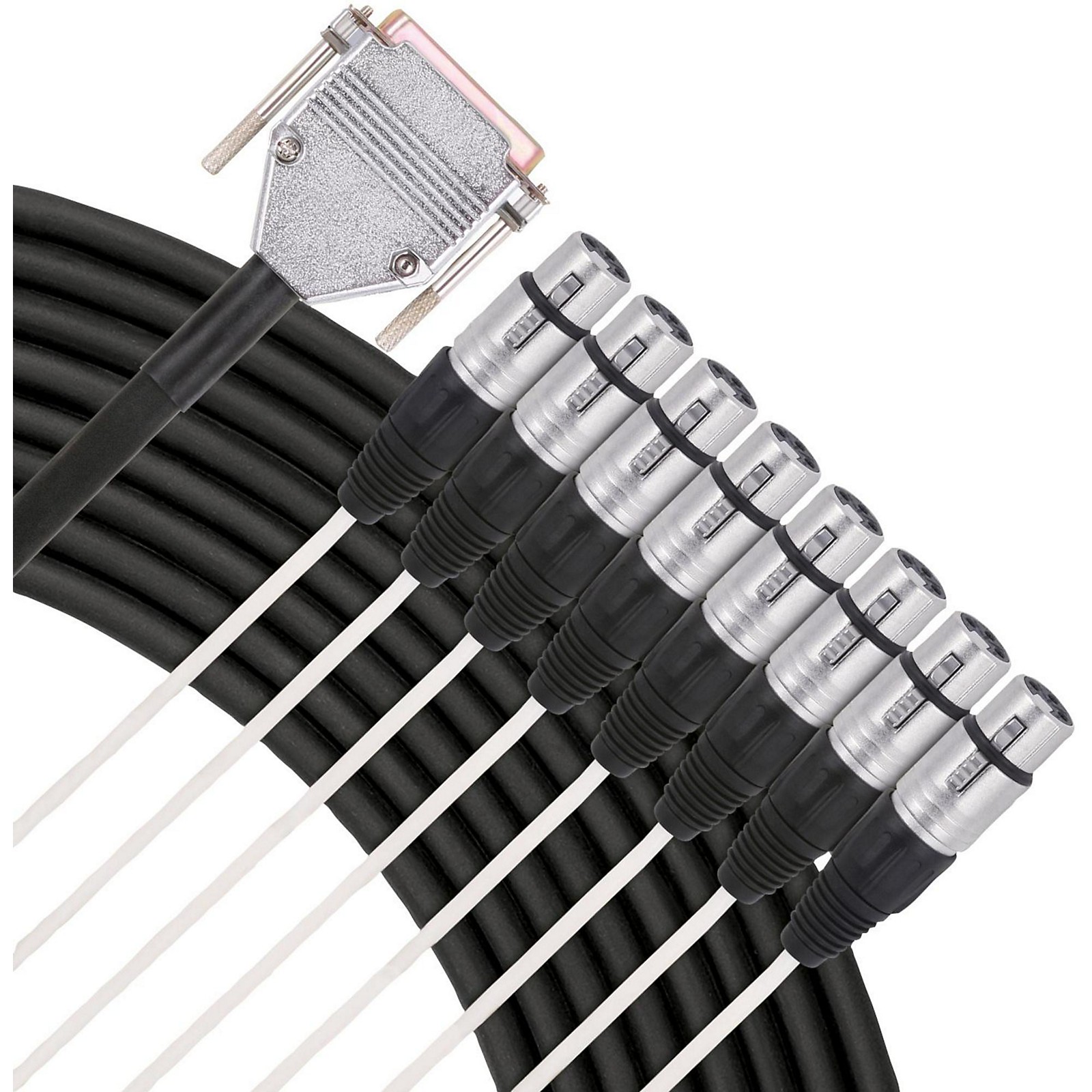 Livewire Advantage 8-Channel Snake D-sub to XLR Female 5 ft. Black ...