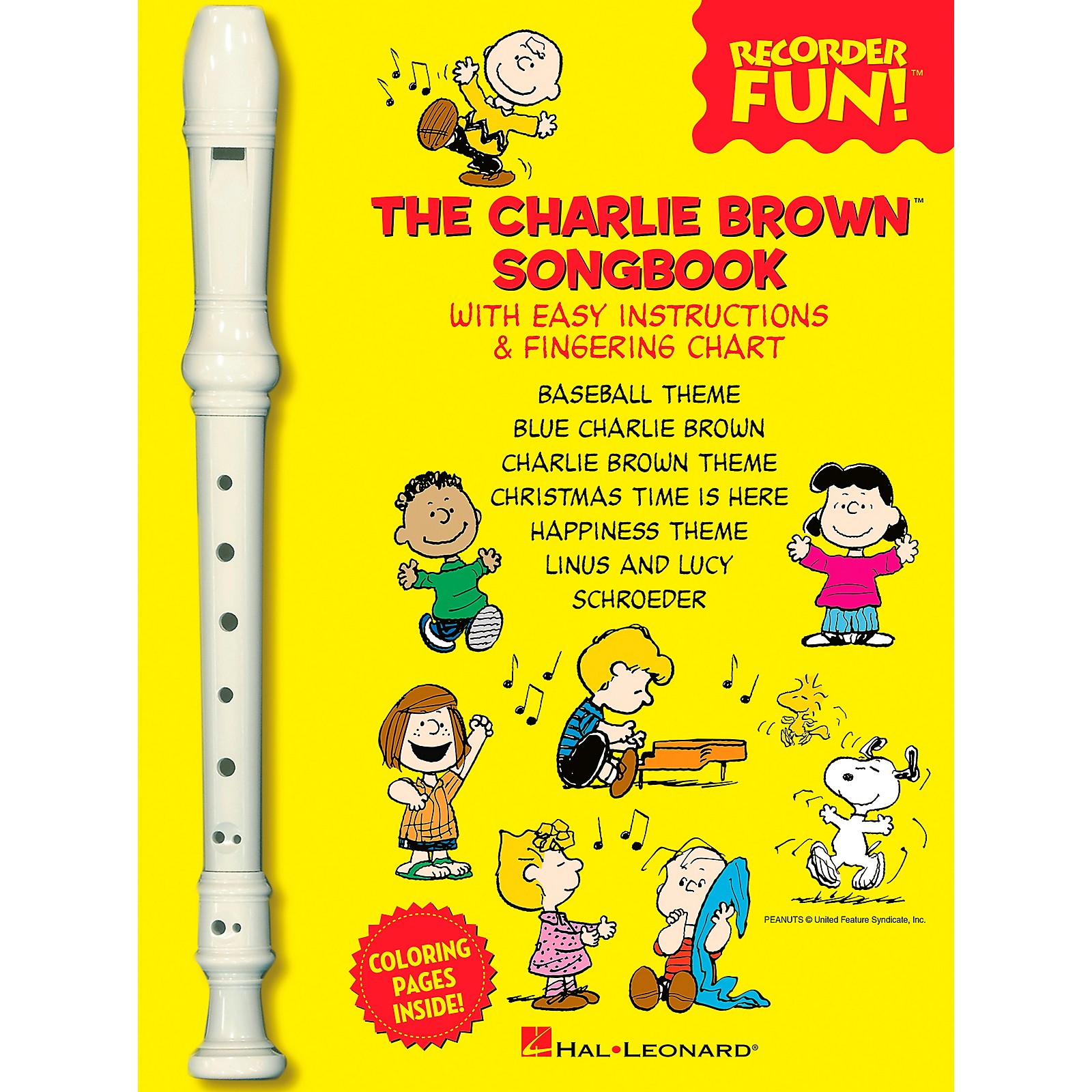 Hal Leonard The Charlie Brown Songbook - Recorder Fun Book/Recorder ...