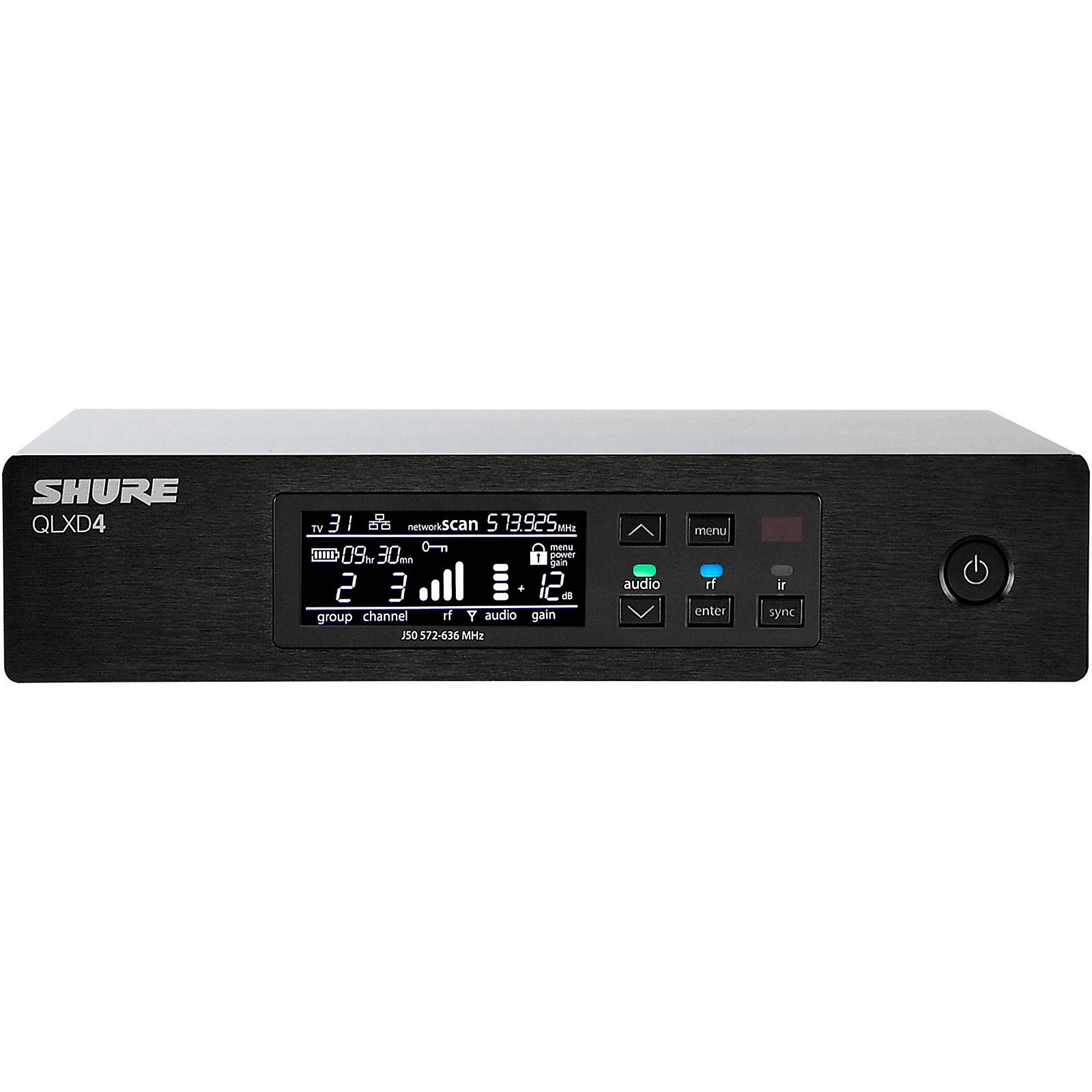 Shure QLXD4 Half-Rack Digital Wireless Receiver Band X52 | Guitar Center