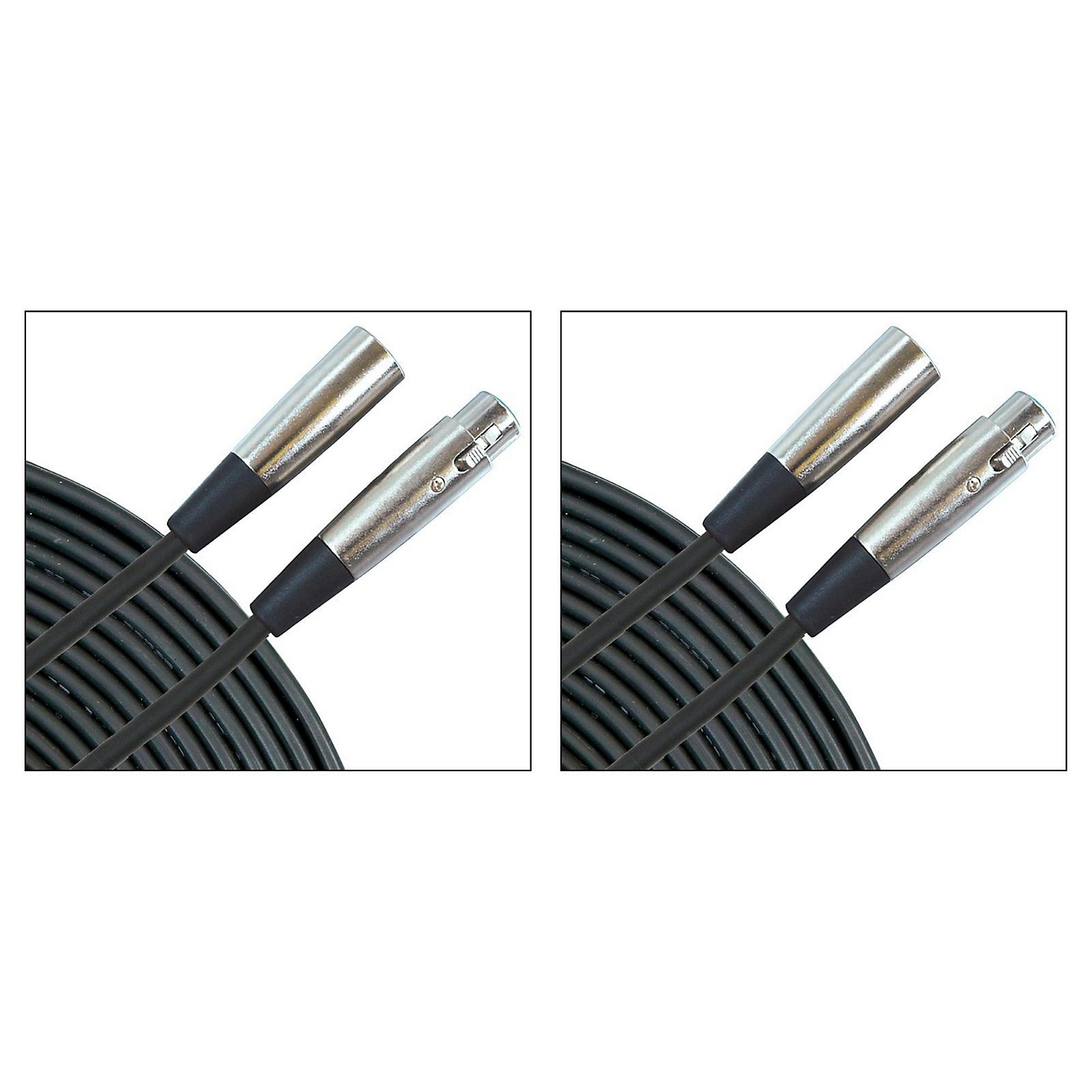 Musician's Gear Standard Microphone Cable-20 ft.-Black (2 Pack ...