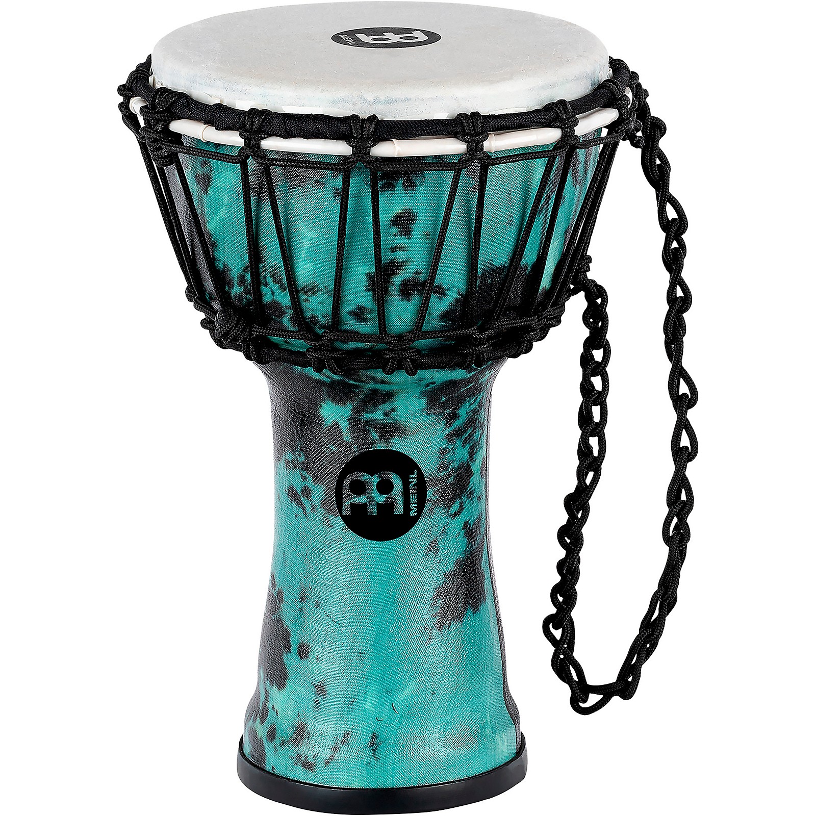 MEINL Synthetic Compact Junior Djembe Galactic Green Tie Dye | Guitar ...