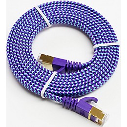 Tera Grand CAT-7 10 Gigabit Ultra Flat Ethernet Patch Braided Cable 6 ...