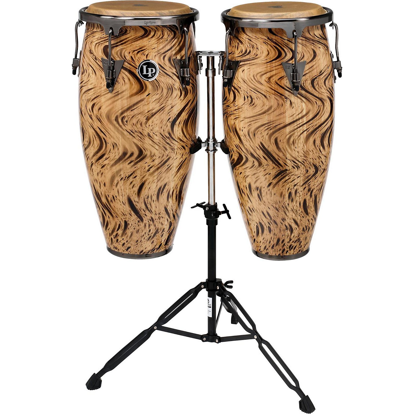 LP Aspire 10" and 11" Conga Set with Double Conga Stand Havana Cafe ...