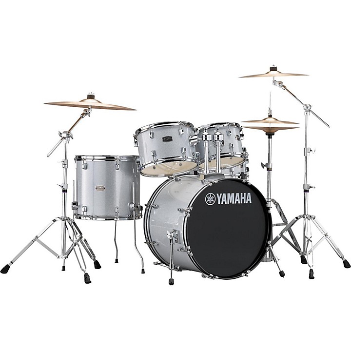 Yamaha Rydeen 5-Piece Shell Pack With 20" Bass Drum Silver Glitter ...