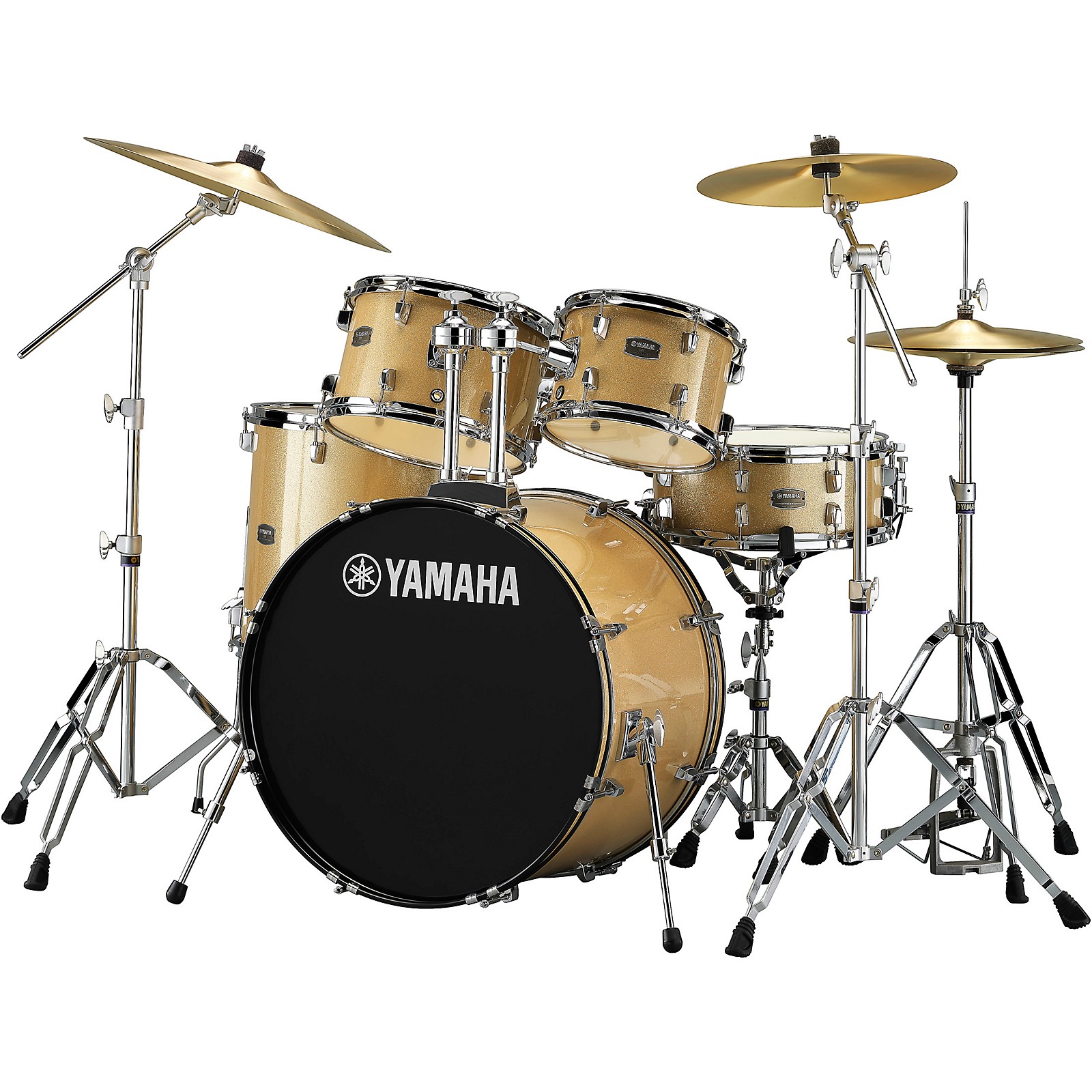 Yamaha Rydeen 5-Piece Shell Pack With 22" Bass Drum Champagne Glitter ...