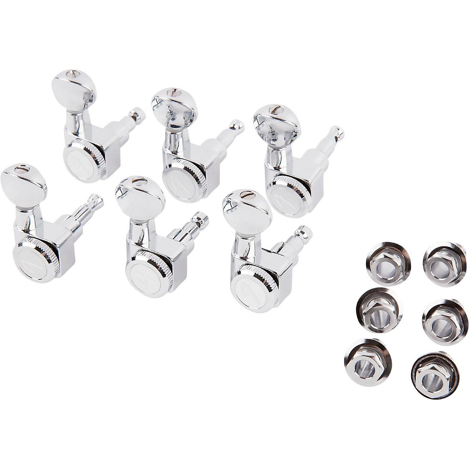 Fender Locking Tuners with Vintage Buttons Chrome | Guitar Center