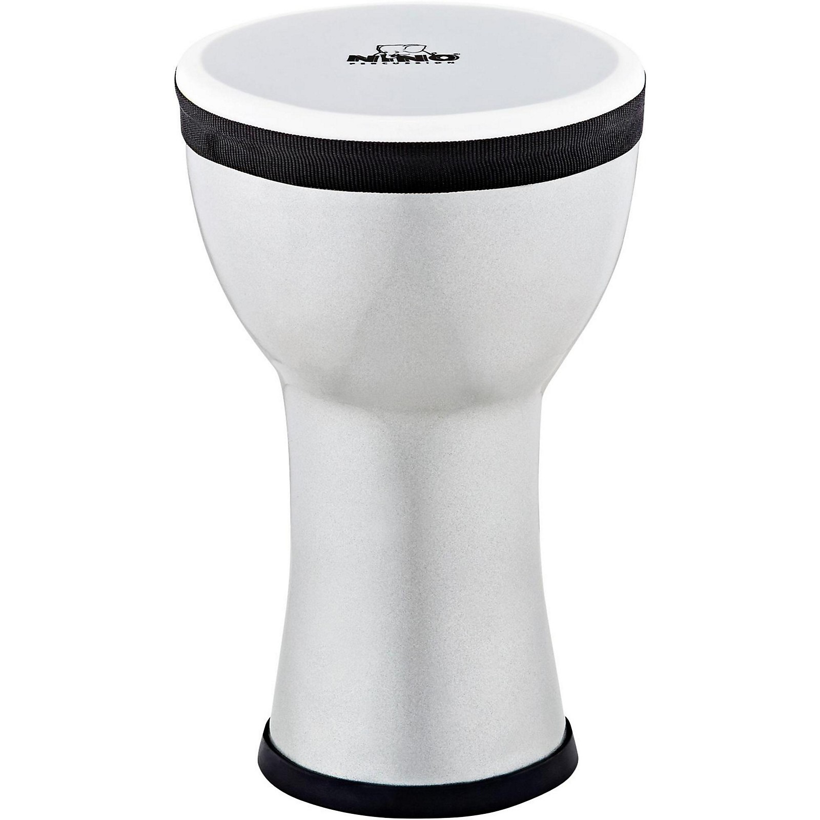 Nino Elements Mini Synthetic Djembe Silver Metallic | Guitar Center