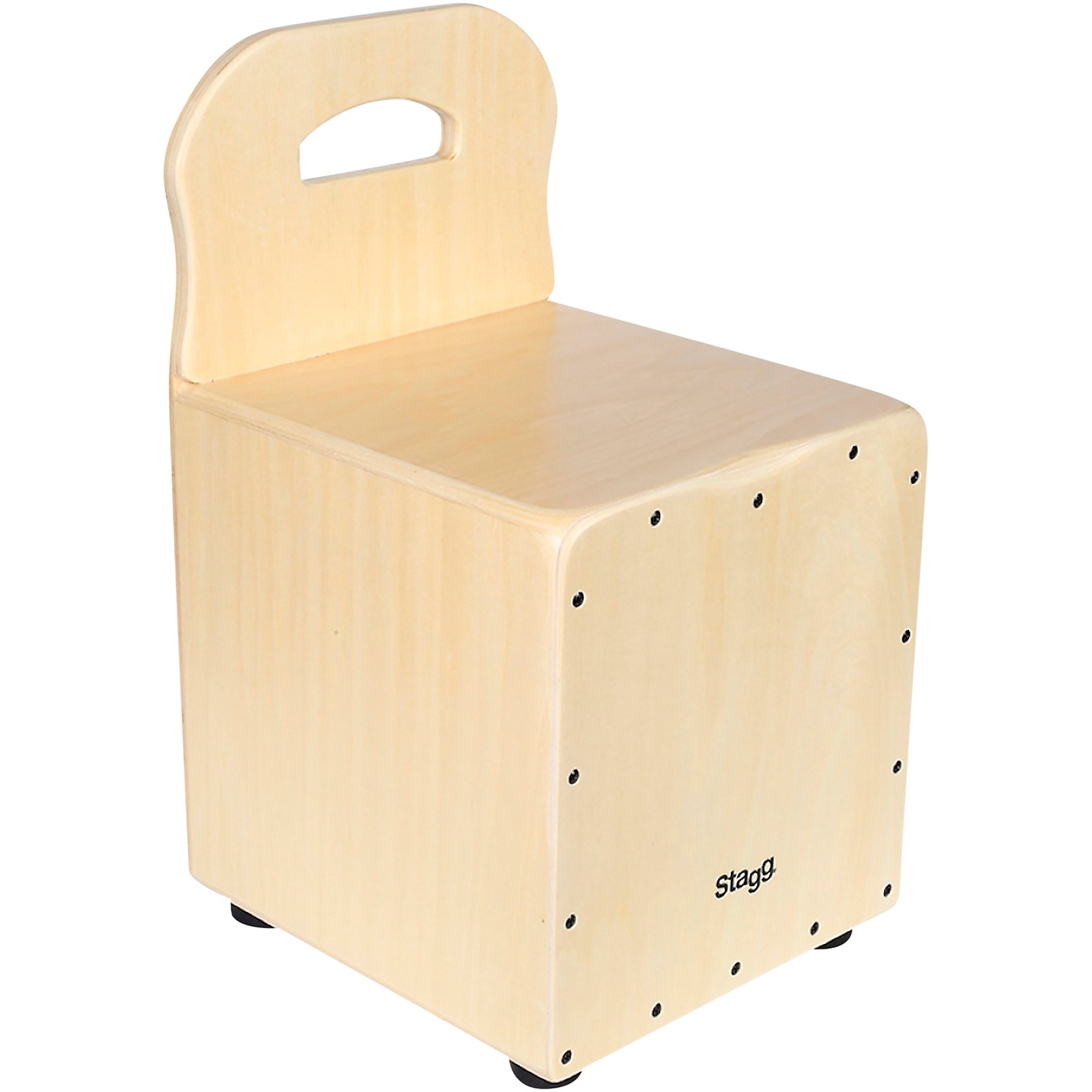 Stagg Kid's Cajon with Backrest Natural | Guitar Center
