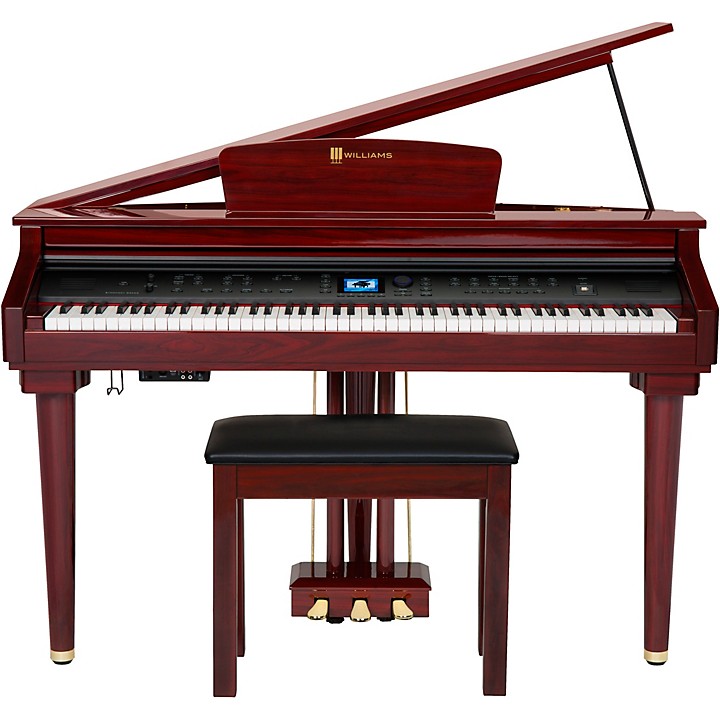 Williams Symphony Grand Digital Piano with Bench (Mahogany) Red ...