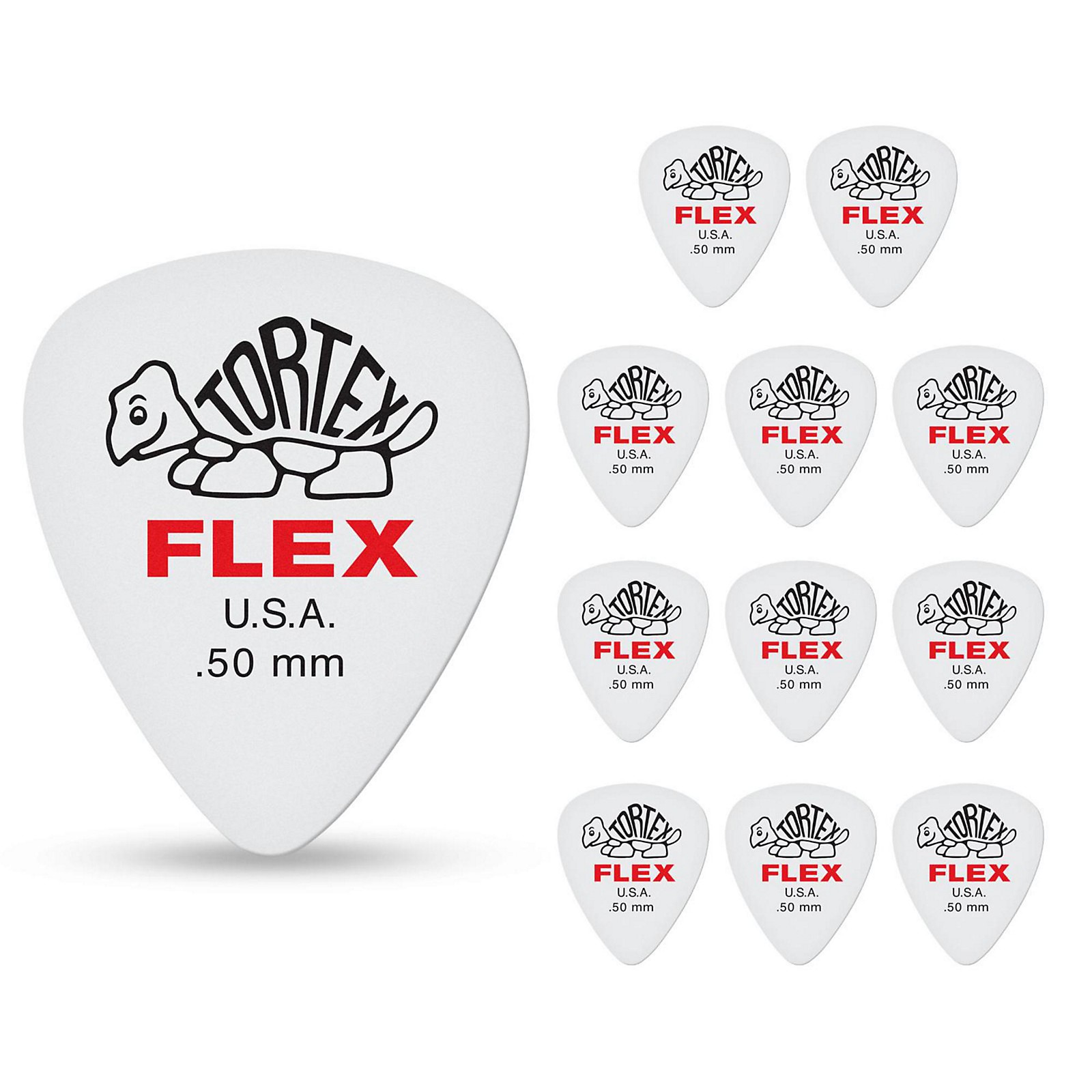 Dunlop Tortex Flex Standard 12 Pack .50 mm 12 Pack | Guitar Center
