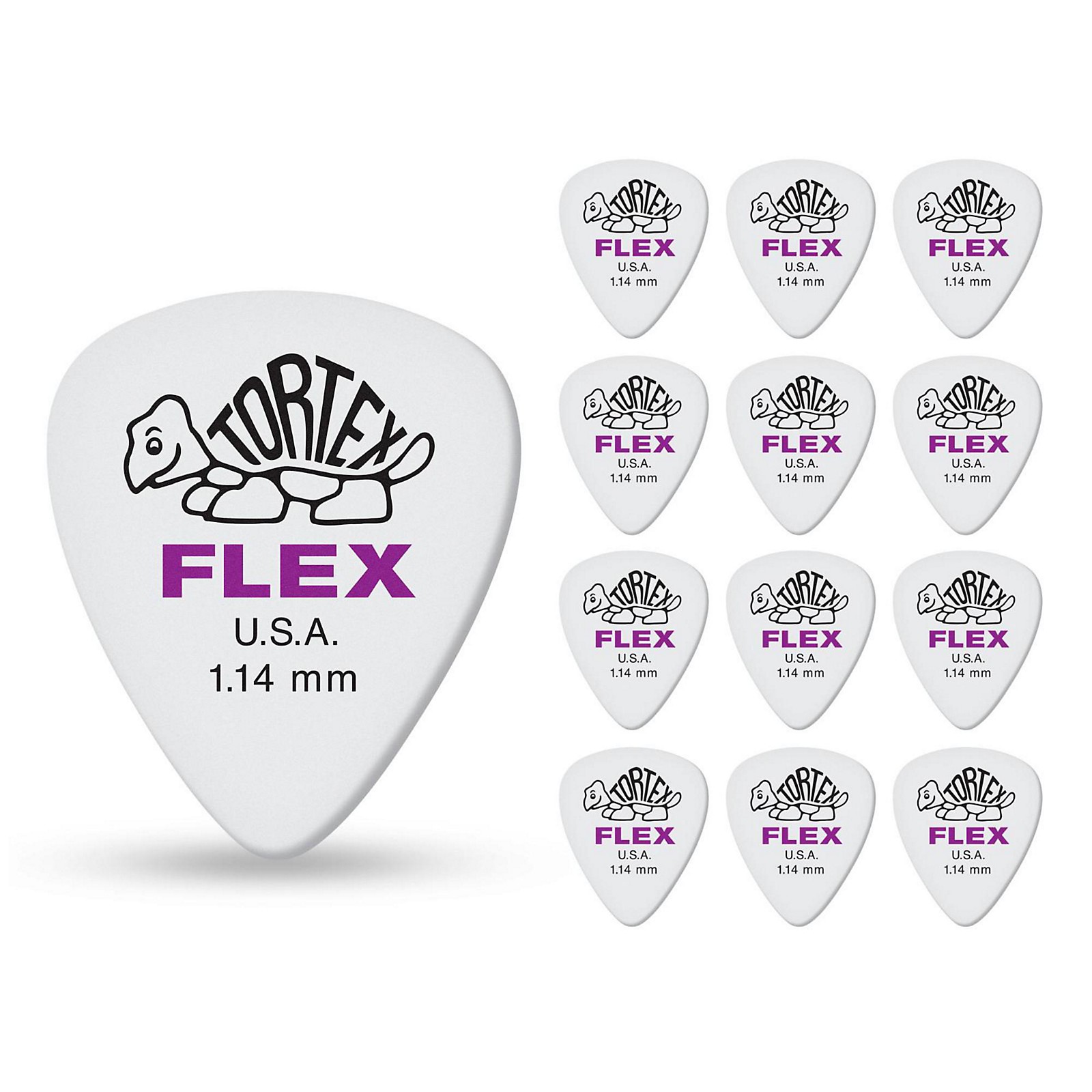 Dunlop Tortex Flex Standard Guitar Picks 1.14 mm 12 Pack | Guitar Center