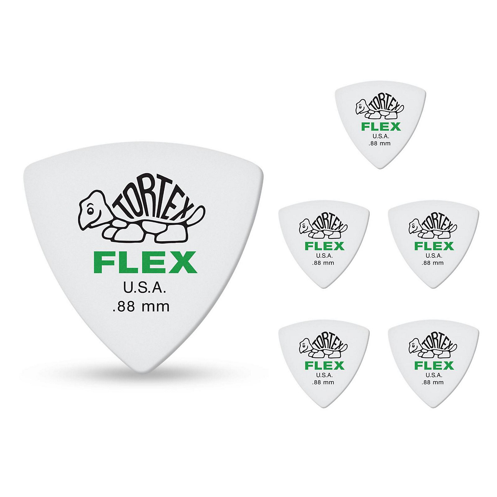 Dunlop Tortex Flex Triangle Guitar Picks .88 mm 6 Pack | Guitar Center