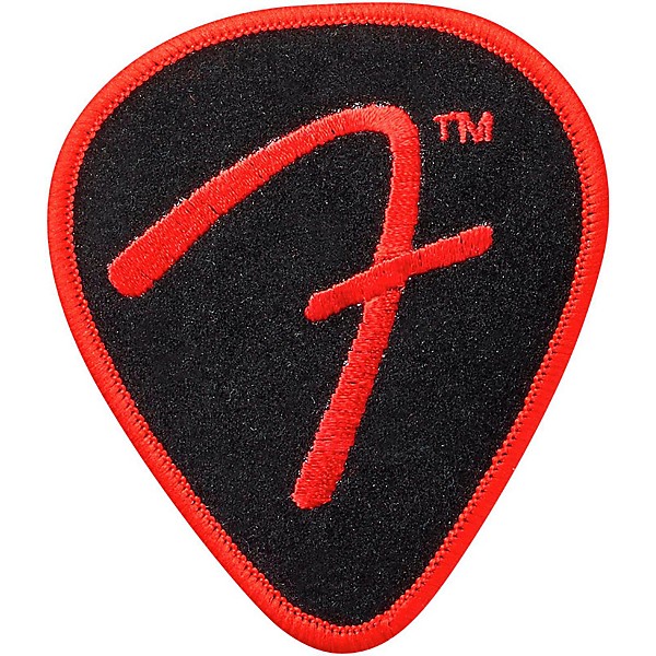 Fender F Pick Patch, Black and Red | Guitar Center