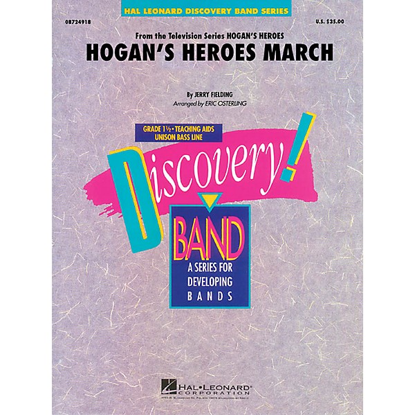Hal Leonard Hogan's Heroes March Concert Band Level 1.5 Arranged by ...