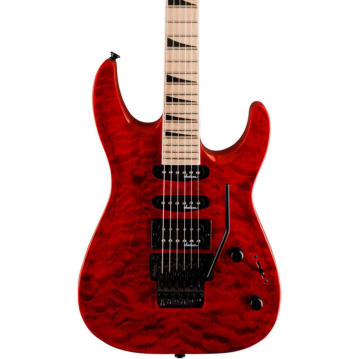 Jackson JS34Q Dinky DKA-M Transparent Red | Guitar Center