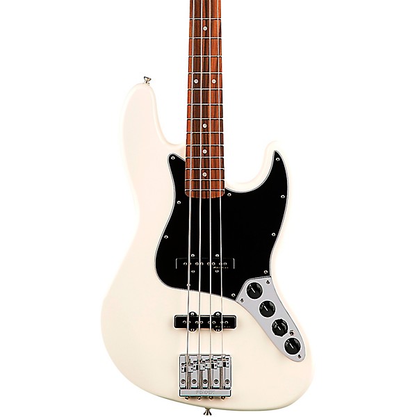 Fender Deluxe Active Jazz Bass Pau Ferro Fingerboard Olympic White ...