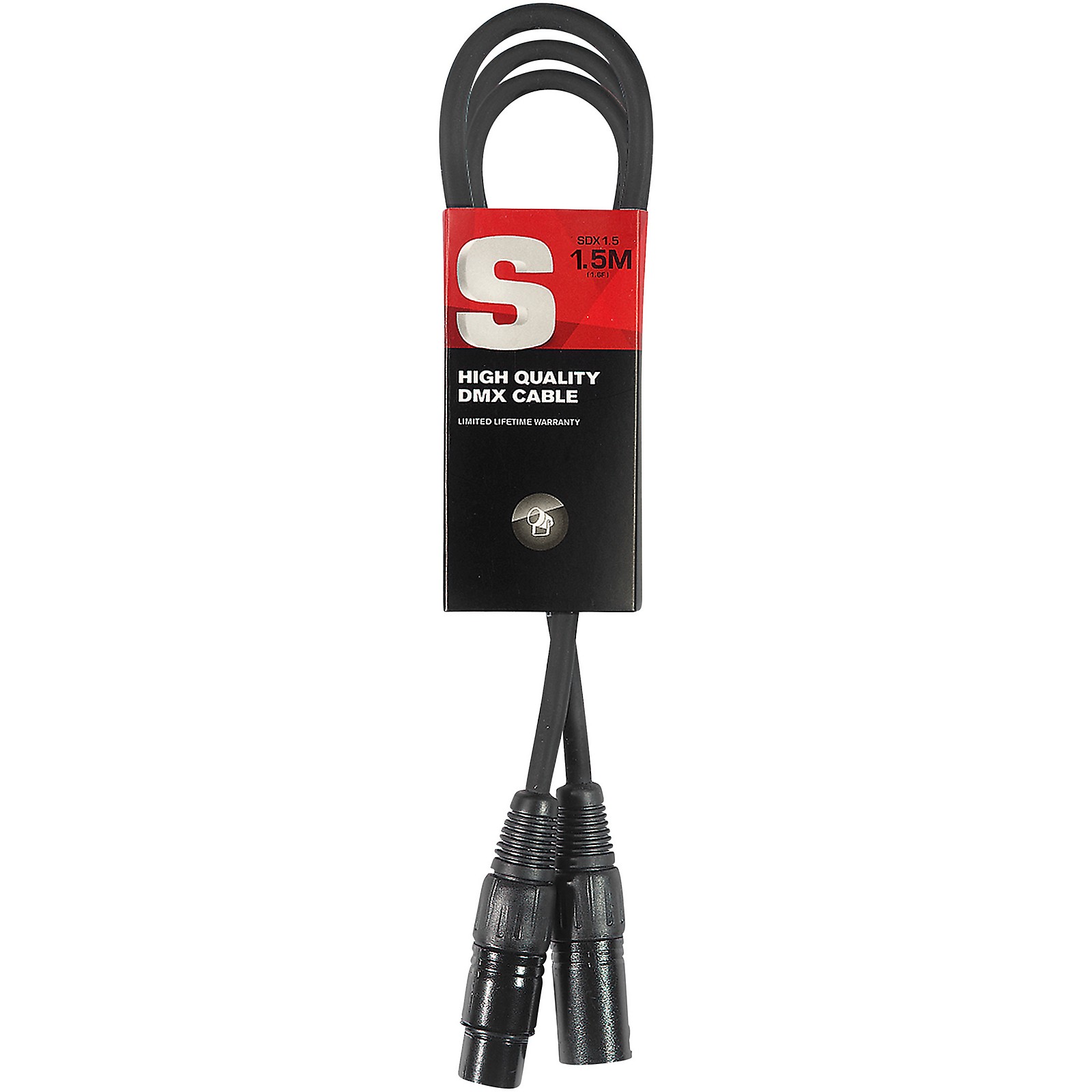 Stagg DMX cable, XLR/XLR (m/f) 5 ft. Black | Guitar Center