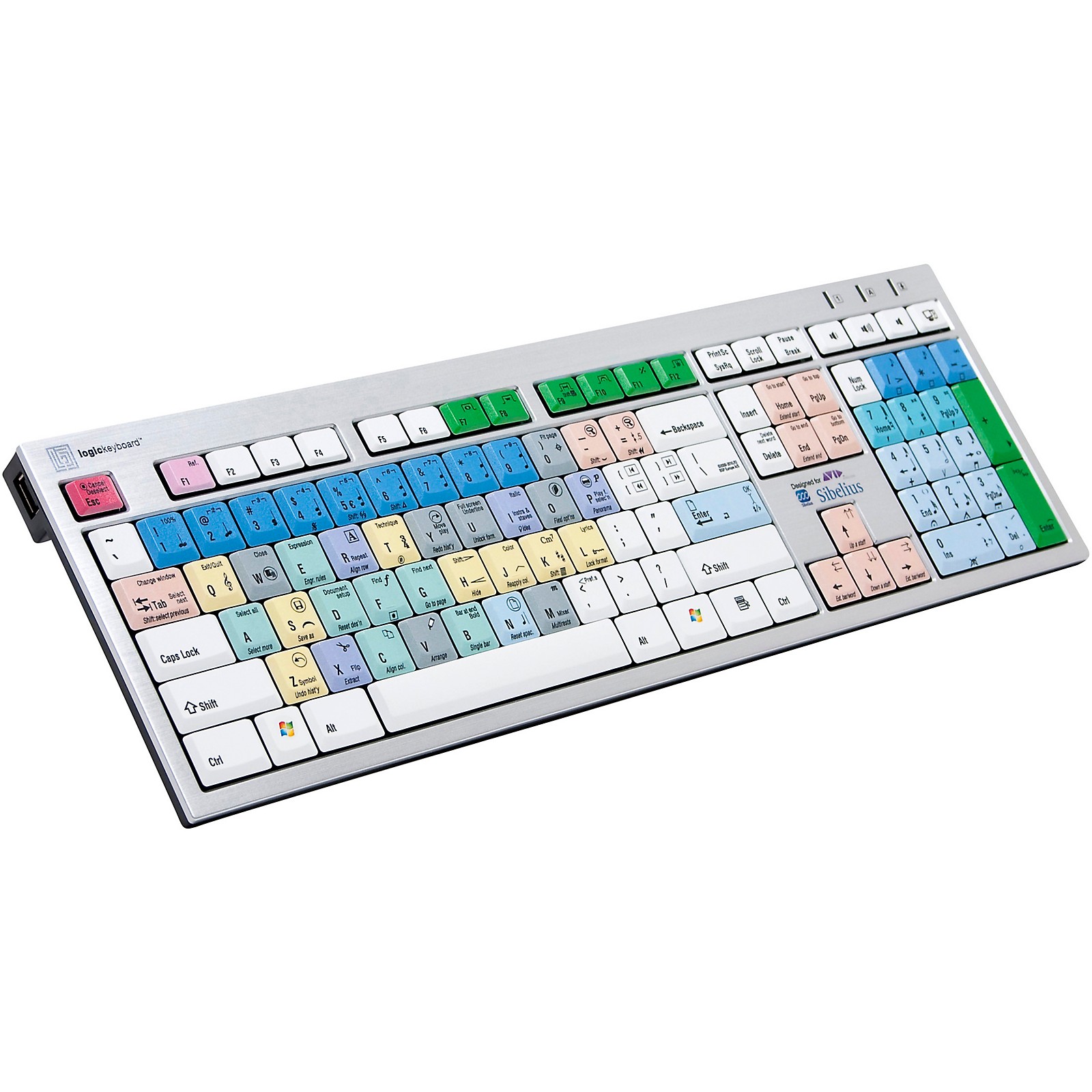 Logickeyboard Avid Sibelius 7 PC Slim Line | Guitar Center