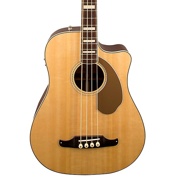 Fender Kingman SCE Acoustic Electric Bass Guitar with Case Natural ...