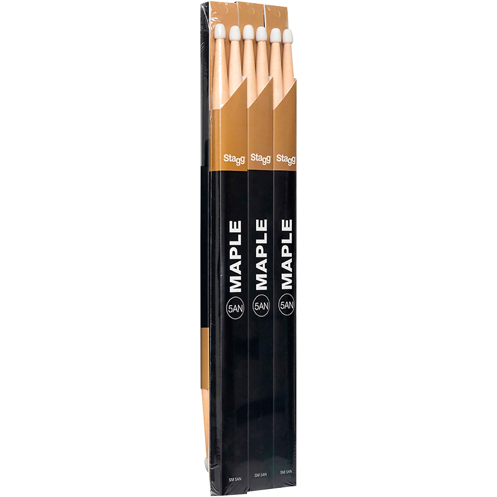 Stagg Maple Drum Sticks Nylon Tip 12-Pair 5A | Guitar Center