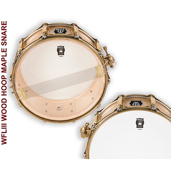WFLIII Drums Classic Wood Maple Snare Drum With Gold Hardware 14 x 5 in ... WFLIII Drums Classic Wood Maple Snare Drum With Gold Hardware 14 x 5 in ...
