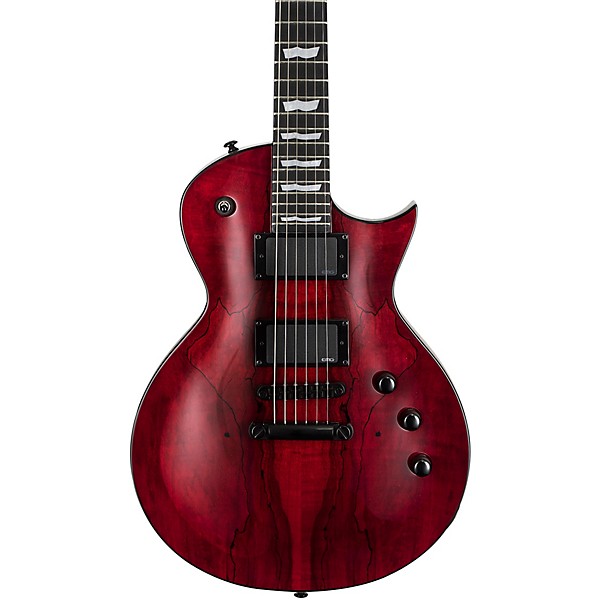 Open Box ESP LTD EC-1000 Spalted Maple Electric Guitar Transparent Red ...