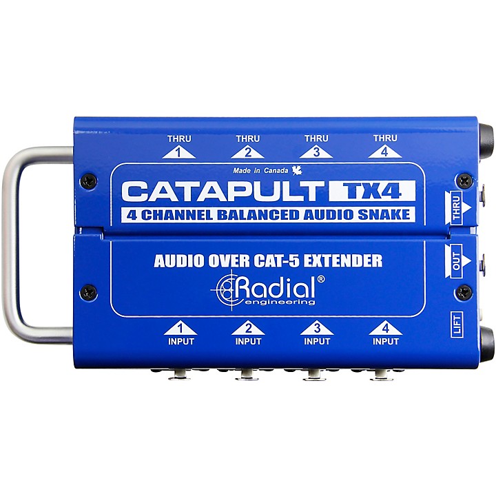 Radial Engineering Catapult 4-channel Cat 5 Audio Snake (TX4 ...