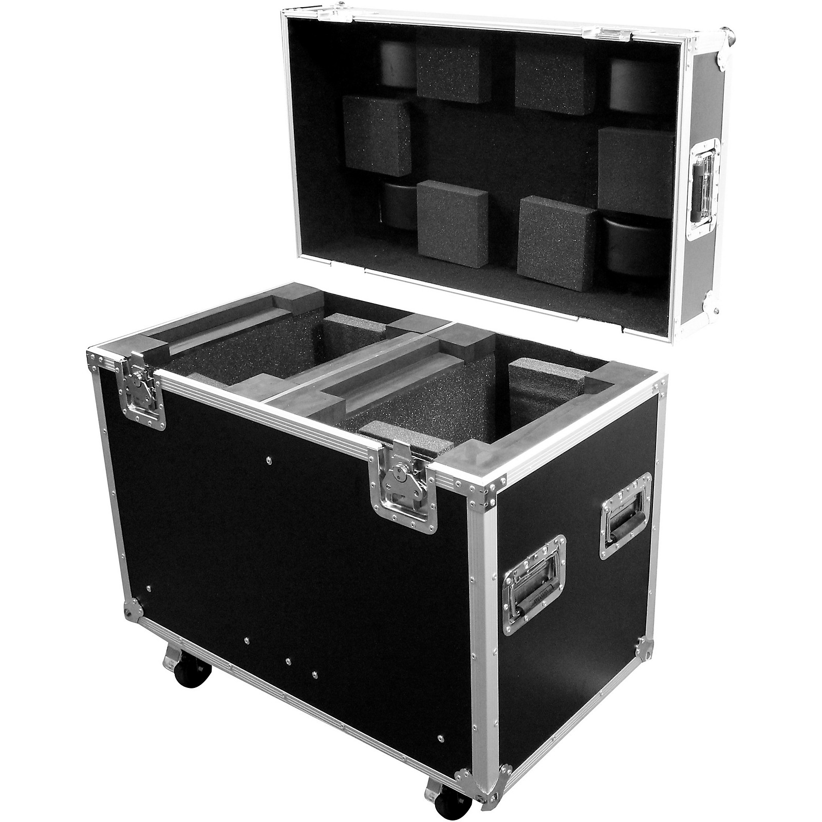 ProX XS-MH250X2W ATA Road Case with Wheels for Moving-Head Lights Black ...