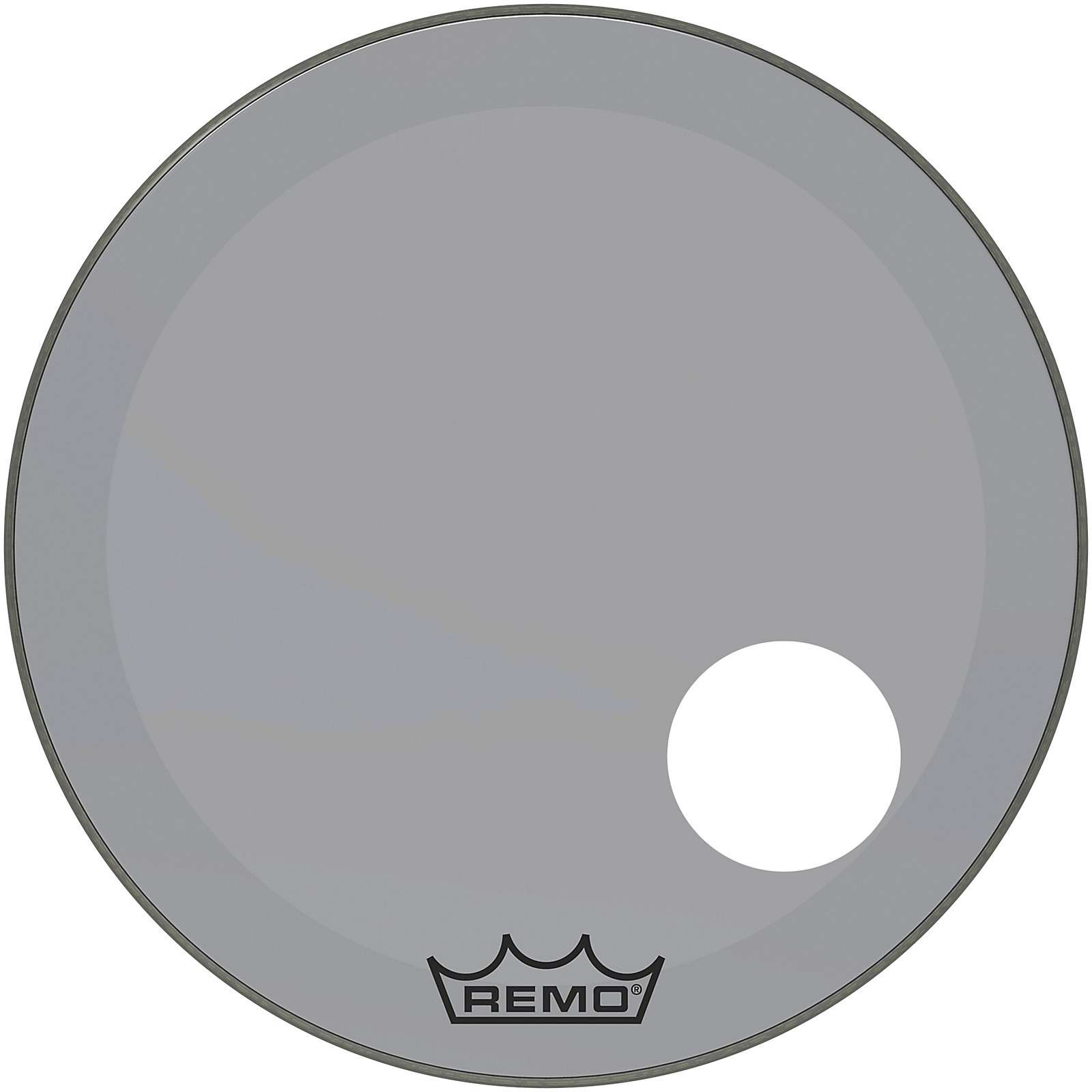 Remo Powerstroke P3 Colortone Smoke Resonant Bass Drum Head with 5 ...