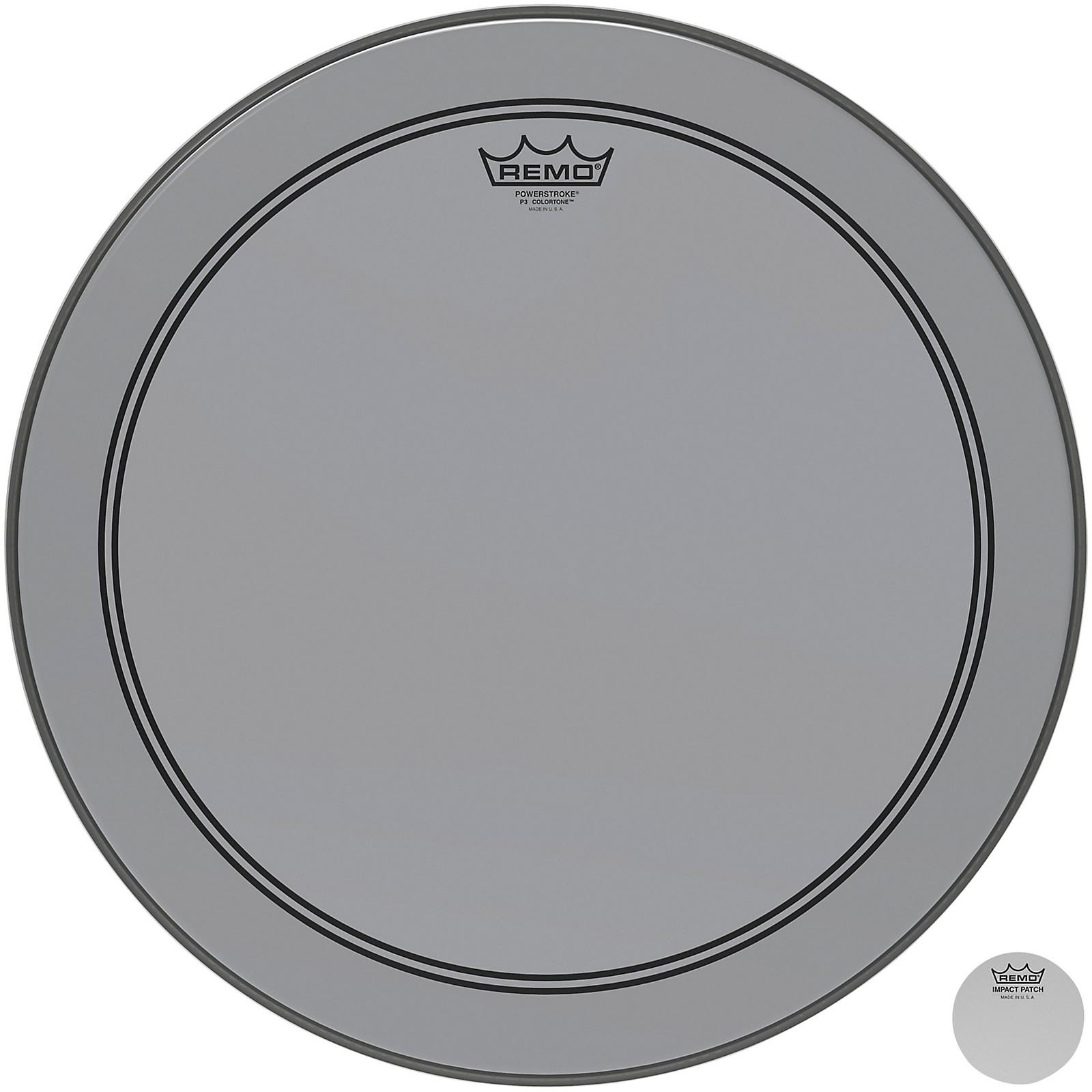 Remo Powerstroke P3 Colortone Smoke Bass Drum Head 18 in. | Guitar Center