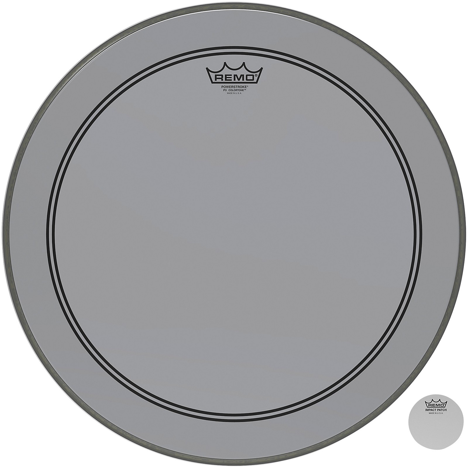 Remo Powerstroke P3 Colortone Smoke Bass Drum Head 20 in. | Guitar Center