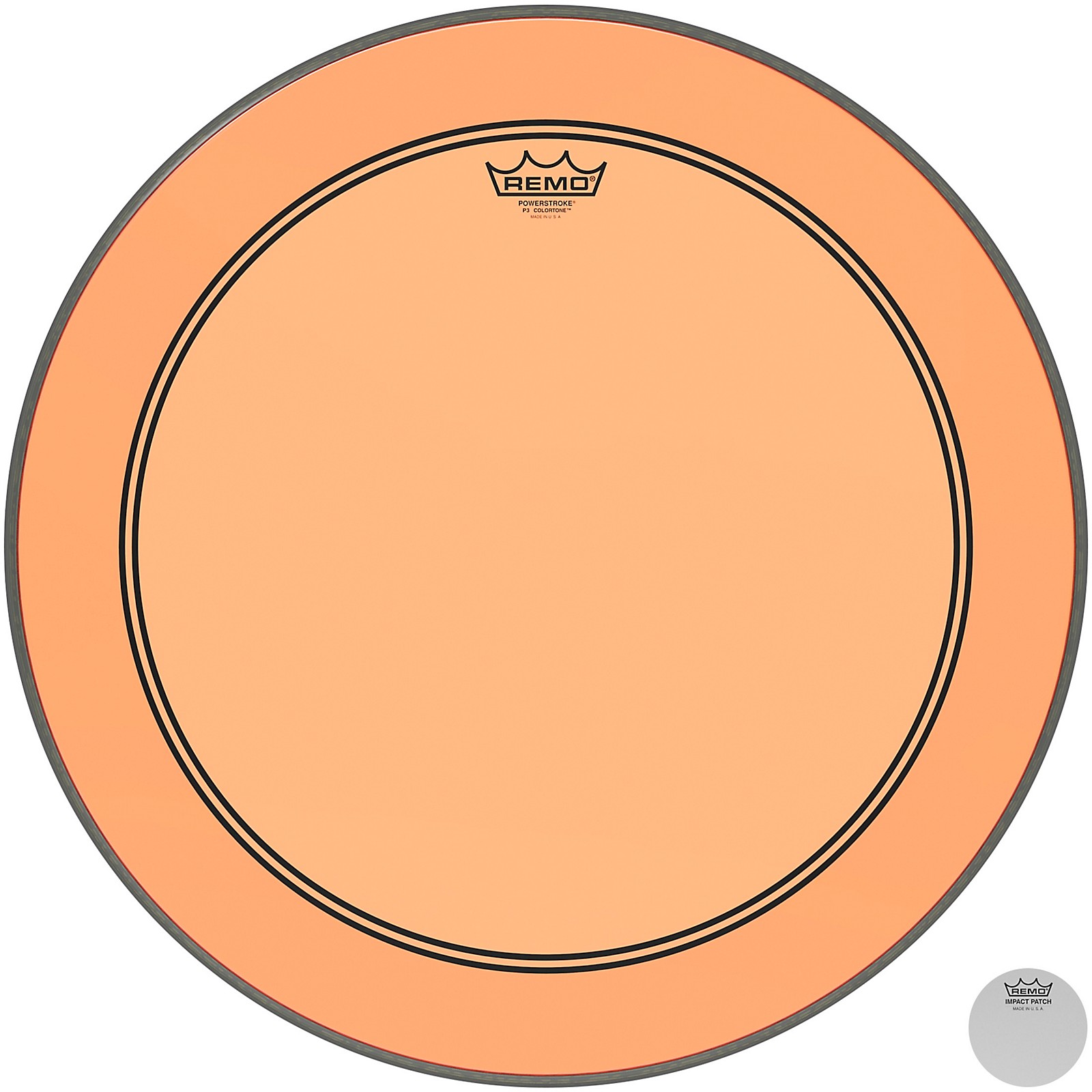 Remo Powerstroke P3 Colortone Orange Bass Drum Head 22 in. | Guitar Center