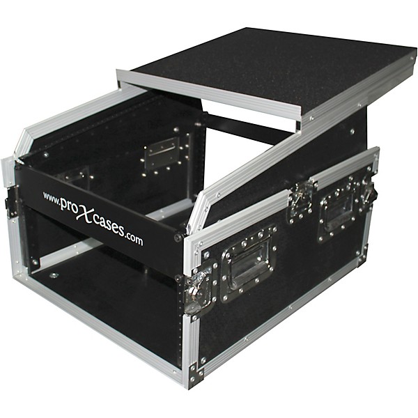 ProX 6U Rack x 13U Top Mixer DJ Combo Flight Case with Laptop Shelf ...