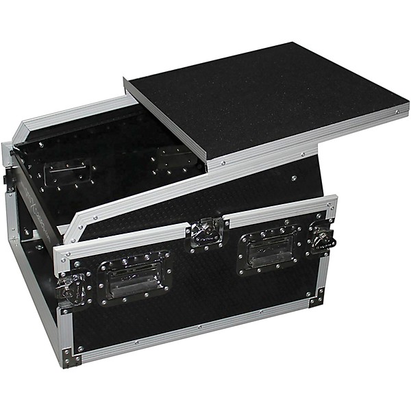 ProX 6U Rack x 13U Top Mixer DJ Combo Flight Case with Laptop Shelf ...