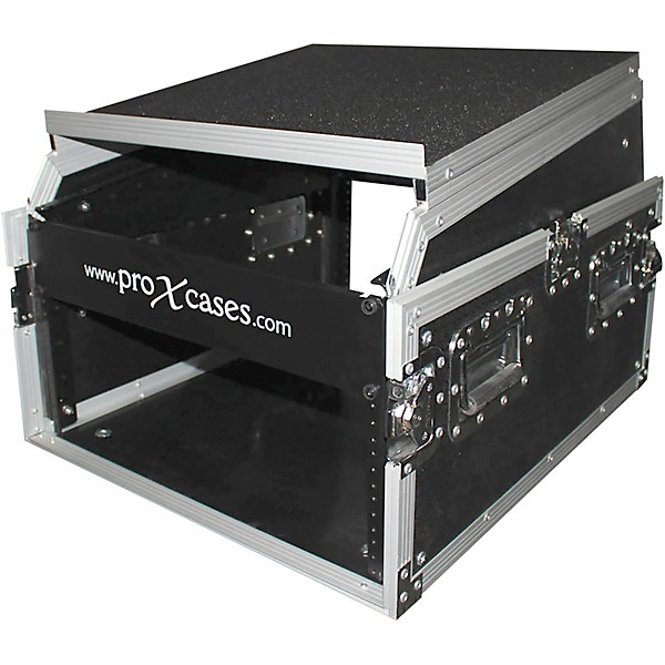 ProX 6U Rack x 13U Top Mixer DJ Combo Flight Case with Laptop Shelf ...
