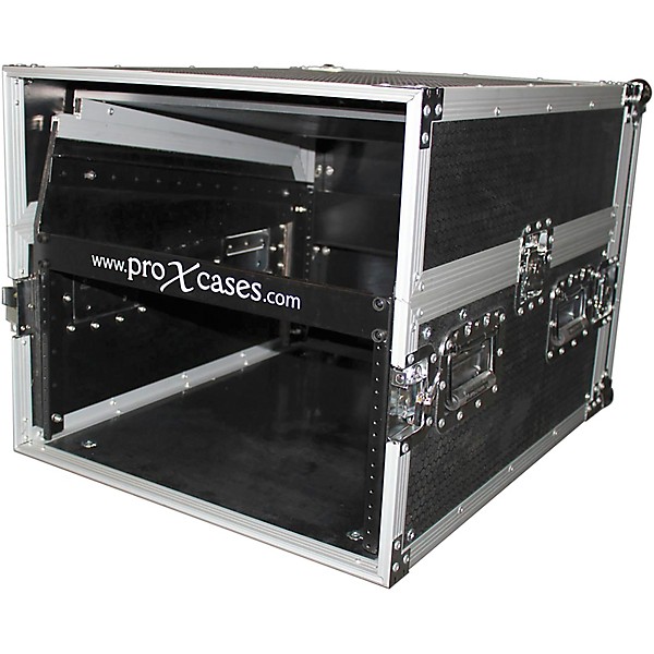 ProX 6U Rack x 13U Top Mixer DJ Combo Flight Case with Laptop Shelf ...