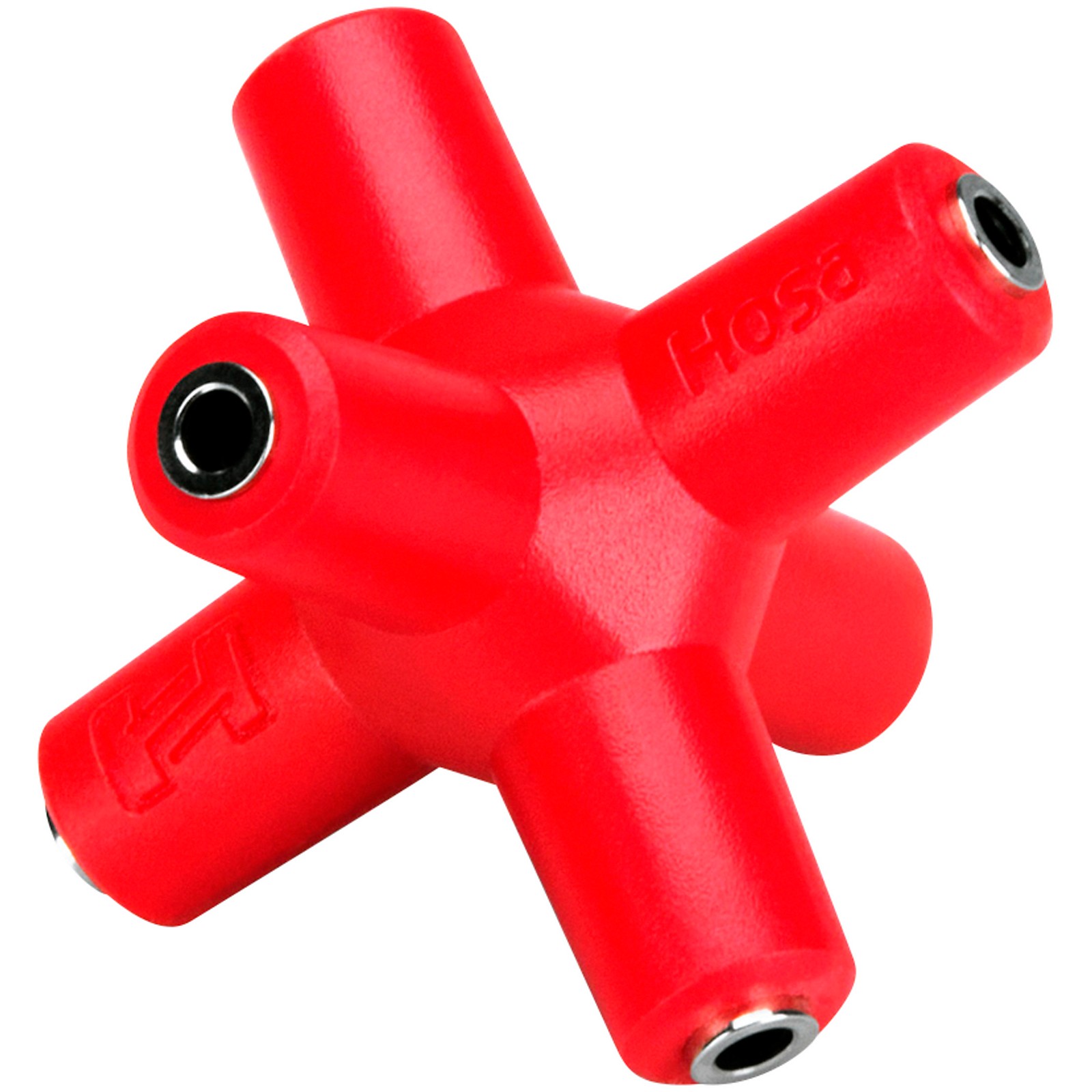 Hosa Knucklebones Signal Splitter, 3.5 mm X 6 Red | Guitar Center