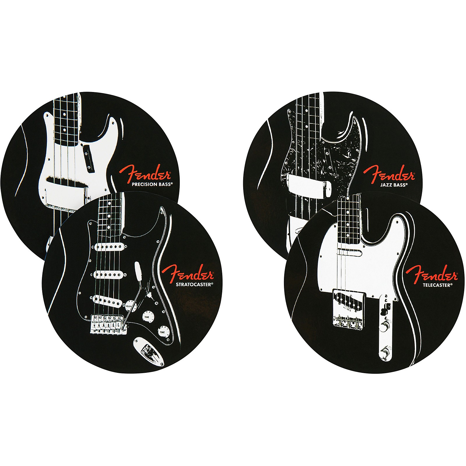 Fender Classic Guitars Coasters | Guitar Center