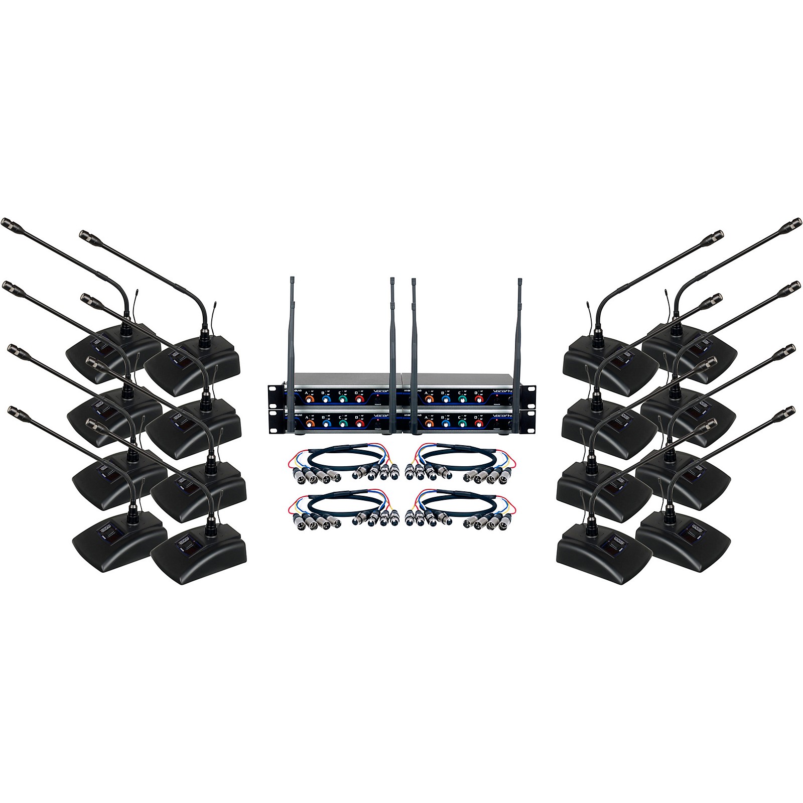 VocoPro Digital-Conference-16 16-Channel UHF Wireless Conference ...