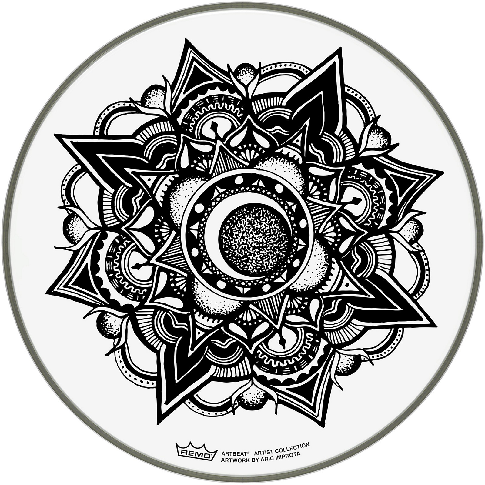 Remo ArtBEAT Aric Improta Nocturnal Bloom Artist Collection Drum Head ...